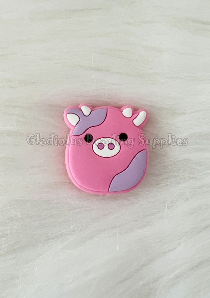 1 Pc 27mm*28mm - Cow Beads - Silicone Beads - Focal Beads – Gladiolus ...